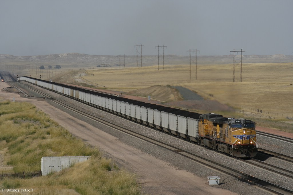 UP 5777 leads a coal load